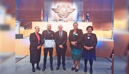 Fiji Government - FIJI AWARDED ICAO COUNCIL PRESIDENT CERTIFICATE